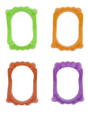 Plastic Neon Vampire Fangs Teeth Halloween 12 Ct Party Favors | eBay