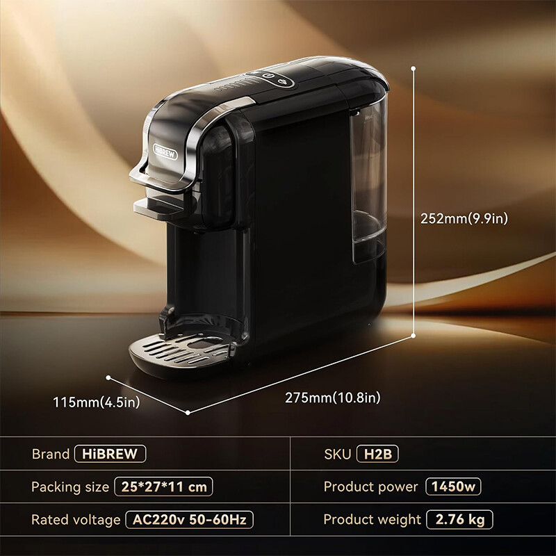 HiBREW 5 in 1 Multiple Capsule Coffee Machine Hot/Cold DG Cappuccino ...