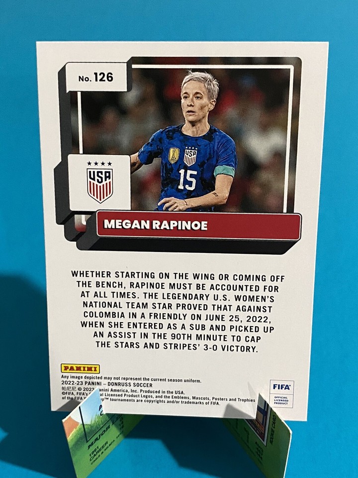 2022-23 Donruss Soccer Card #126 Megan Rapinoe - United States USWNT | eBay