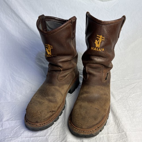 Hall's 620W Size US 10D -Waterproof Composite Toe Wellington Lineman ...