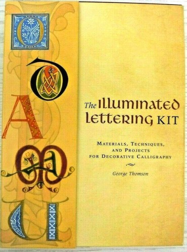 The Illuminated Lettering Kit by Thomson Calligraphy Book Paper Brushes ...