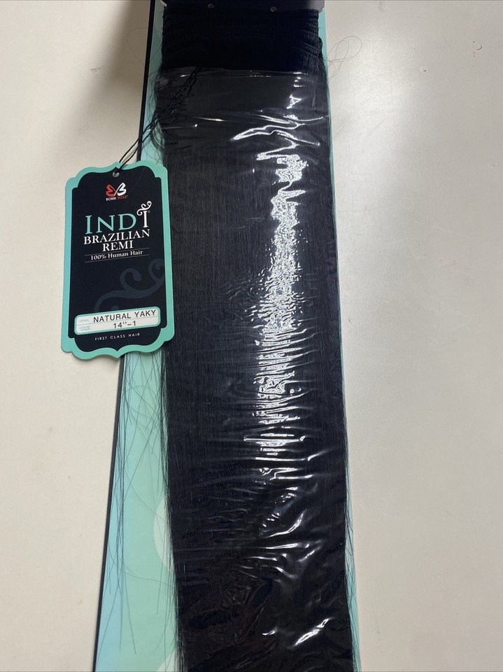 INDI BRAZILIAN_REMI_100%_Human Hair_WEAVING 14"_#1 | eBay