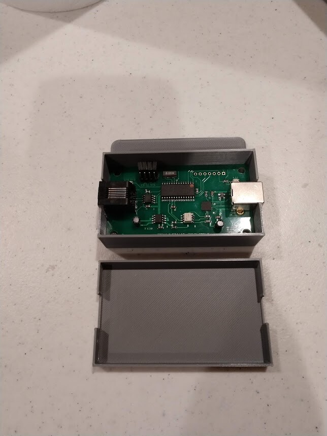 NCE USB Interface 3D printed box for NCE Power Cab to USB (USB PC Board ...