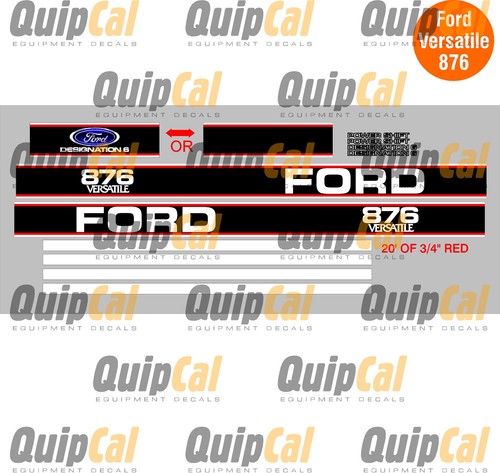 Ford Versatile 846 or 876Tractor Decal Set | eBay