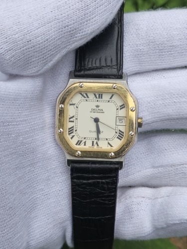 Delma Vintage Unisex Quartz Movement Two-tone vintage | eBay