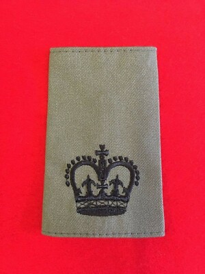 WO2 Combat Rank Slide Olive Warrent Officer Class 2 | eBay UK
