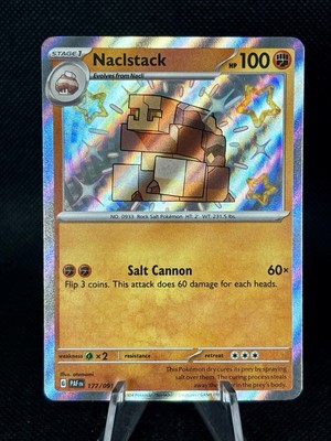 Naclstack 177/091 Paldean Fates Baby Shiny Holo Rare Pokemon Card NM | eBay