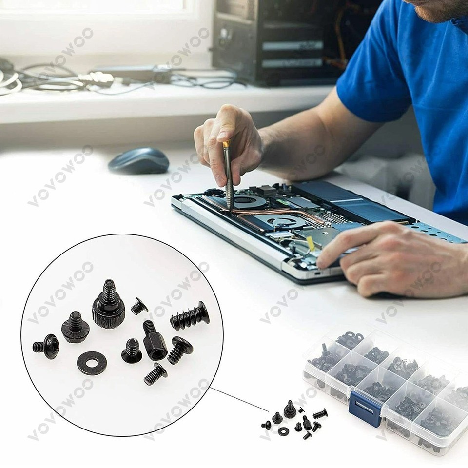 400Pcs Computer Screws Standoffs Kit SSD Screw for Universal ...