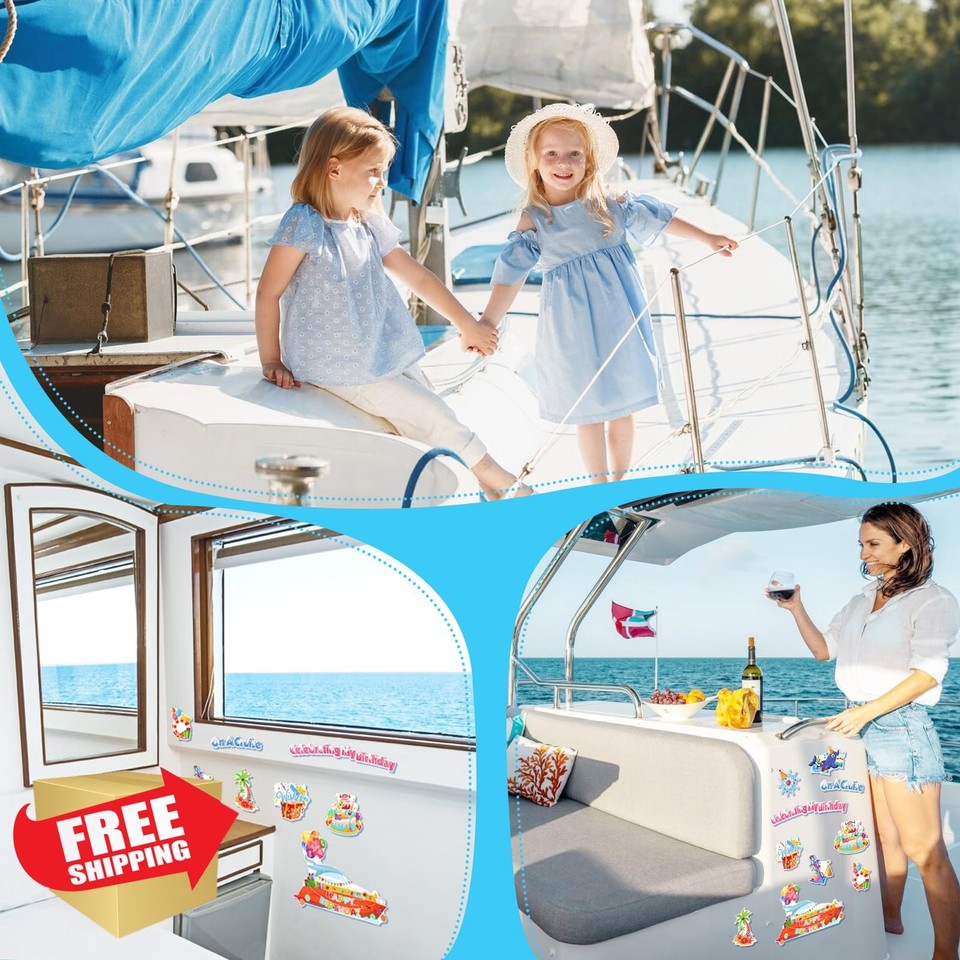 PHOGARY 10pcs Ocean Birthday Cruise Magnets | eBay