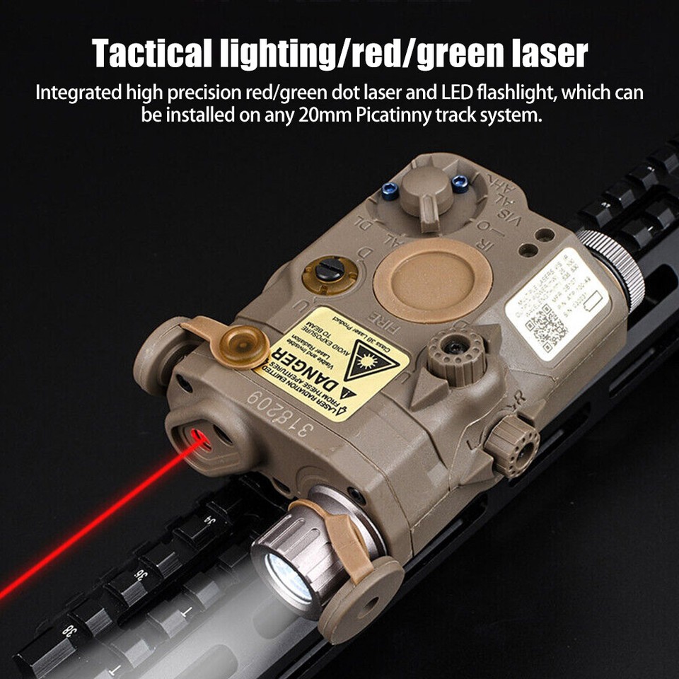 WADSN PEQ15 LA5C UHP Integrated GREEN Laser IR Laser/ Light Device-TAN ...
