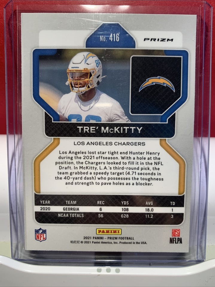 Tre’ McKitty RC Silver Prizm 2021 Chargers | eBay