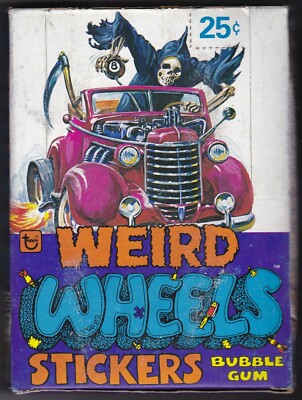 1980 Topps WEIRD WHEELS WAX BOX - Complete 36 Packs - Superb Condition ...