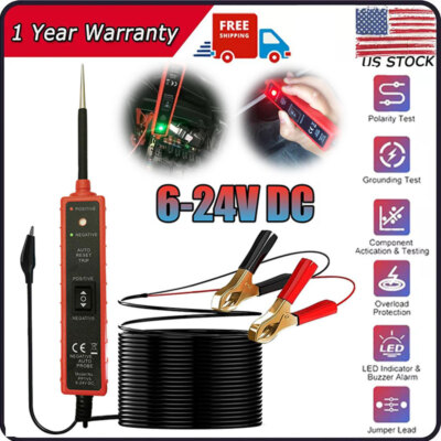 Test Light Car Electrical Circuit Test Pen Fuse Continuity Tester 6V ...