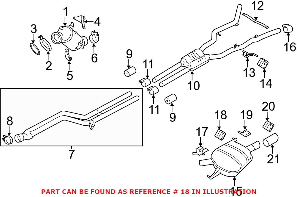Genuine OEM Exhaust System Hanger For BMW 18302753085 | eBay