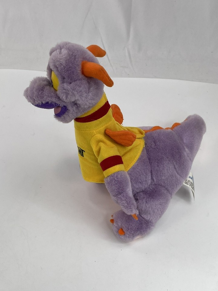 Disney Figment 9" Plush Disneyland Parks Yellow Shirt Vtg 1982 Purple ...