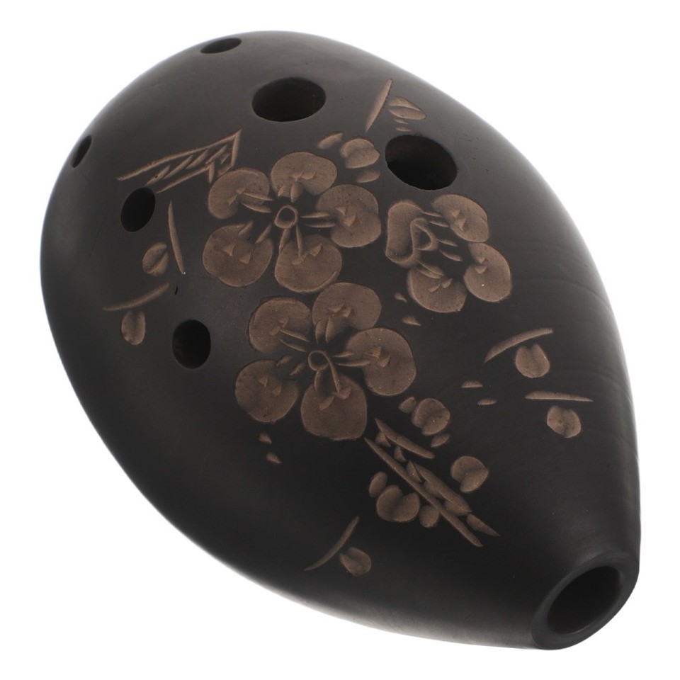 Vintage Ocarina 8 Hole: Pottery Traditional Chinese Ocarina Instrument ...