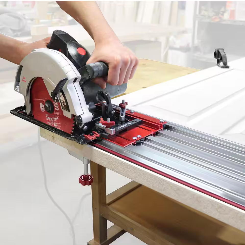Track Saw Guide - Universal Compatibility for Circular Saws. Expandable ...
