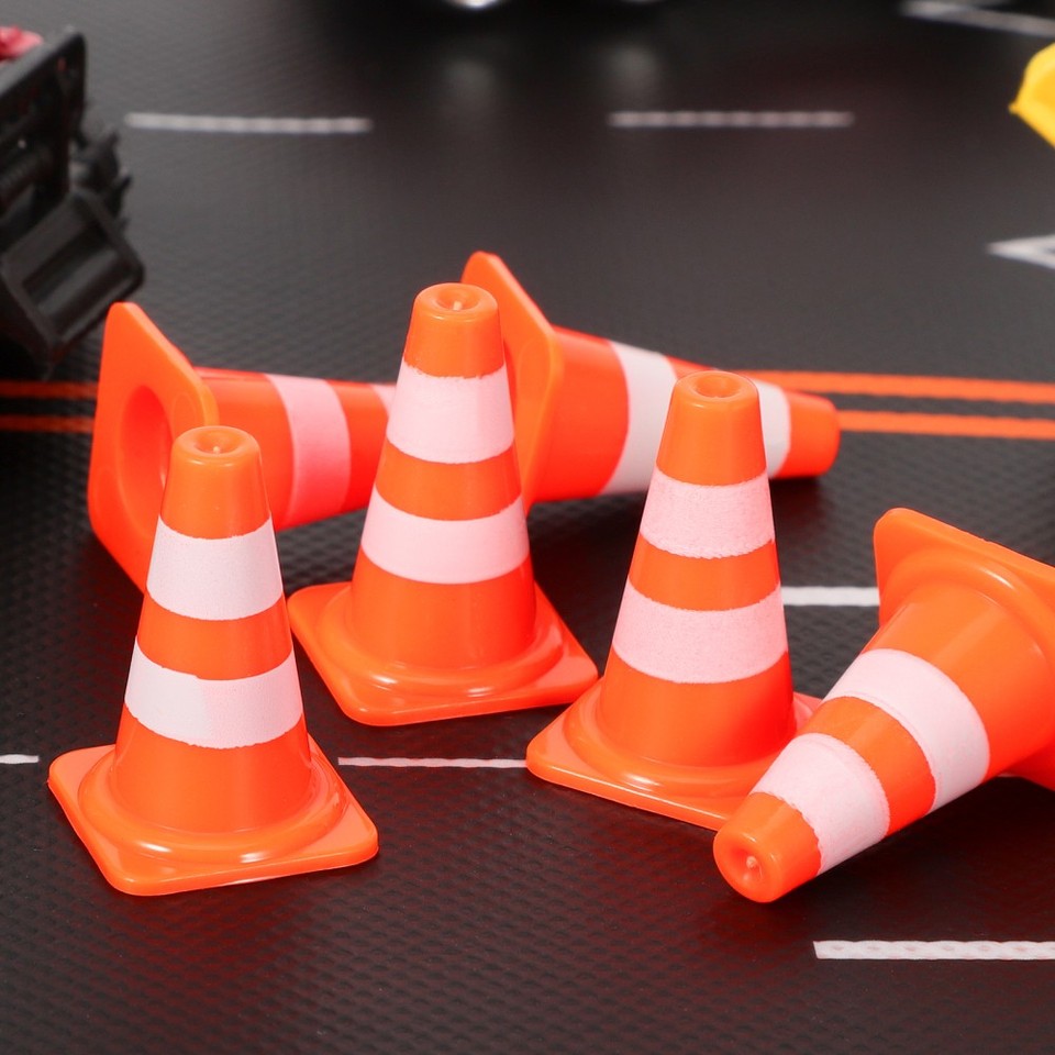 Set of 2 Traffic Cones for Kids Simulation Roadblocks Toy Caution | eBay UK