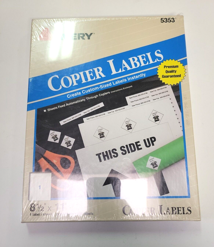 Avery Full-Sheet Labels for Copiers, 8-1/2" x 11", Box of 100 (5353 ...