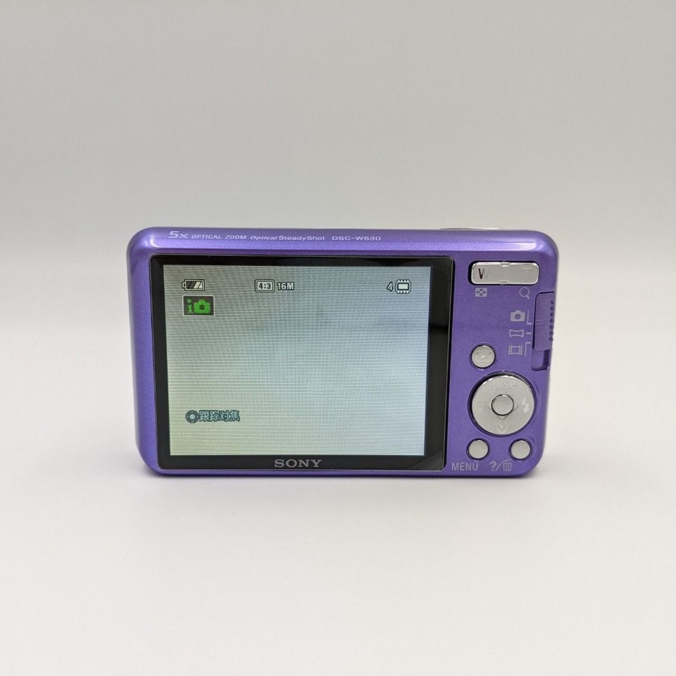 SONY Cyber shot DSC-W630 16.1MP 5x Compact Digital Camera Violet - 90% ...