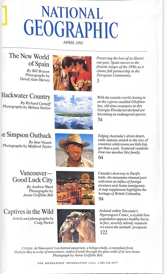 National Geographic Magazine - April 1992 Good Luck City Vancouver ...