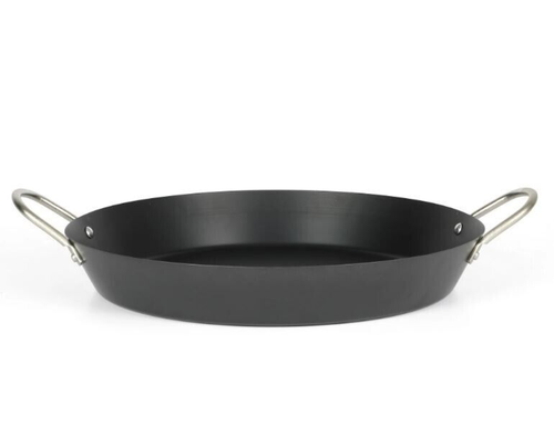 Carbon Steel Paella Fry Pan Non Stick, Wide Flat Base | eBay