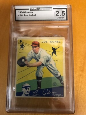1934 Goudey Joe Kuhel Washington Senators Card #16 Global 2.5 | eBay