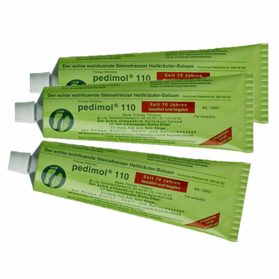 3 x Pedimol 110 Steinefrenzer Heilkräuter Balsam Friedrich Frohne ...