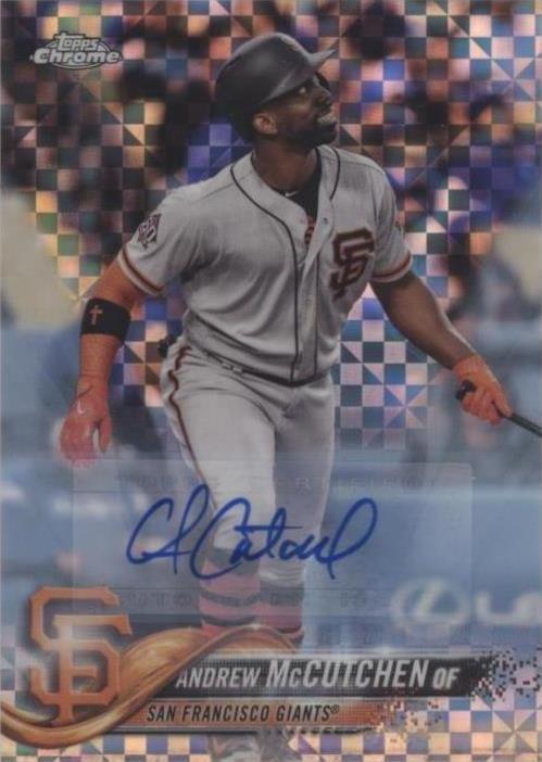 2018 Topps Chrome Update - Andrew McCutchen #HMT37 X-Fractor Autographs ...