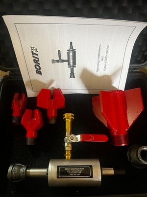 BORIT Horizontal Earth Boring Kit - NEW - 1", 2", 3" & 5" Bits W/ CASE ...