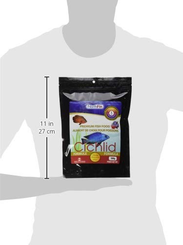 Cichlid Formula Fish Food – Slow Sinking Pellets for Cichlids (1mm ...