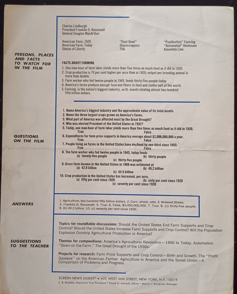 1969 PEPSI-COLA Presents Screen News Digest, Living History In The ...