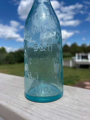 #1285 ALEX VON MITZEL Baltimore Anheuser Busch beer Bottle 1878-83 ...