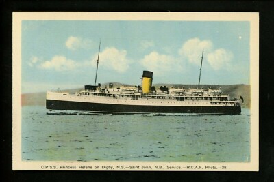 Ship postcard Ferry CPSS Princess Helene on Digby Nova Scotia Saint ...