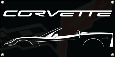 Big Banner Corvette C6 Stingray sign poster racing 4'x2' | eBay