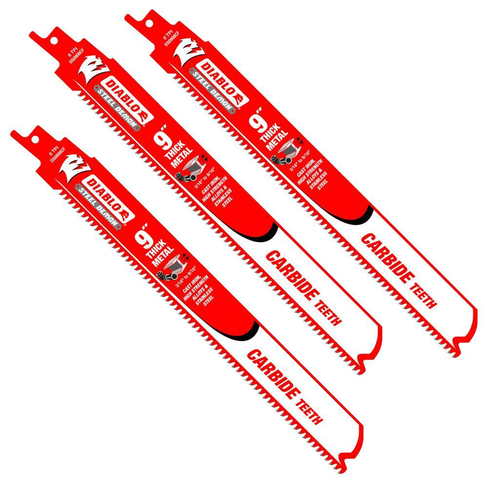 ‎️‍Freud-Diablo DB Carbide 9 8TPI 3PK‎️ DS0908CF | eBay