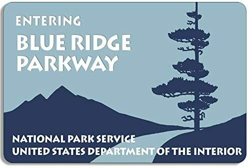 3x5 inch Entering Blue Ridge Parkway Sticker (National Park Travel Car ...