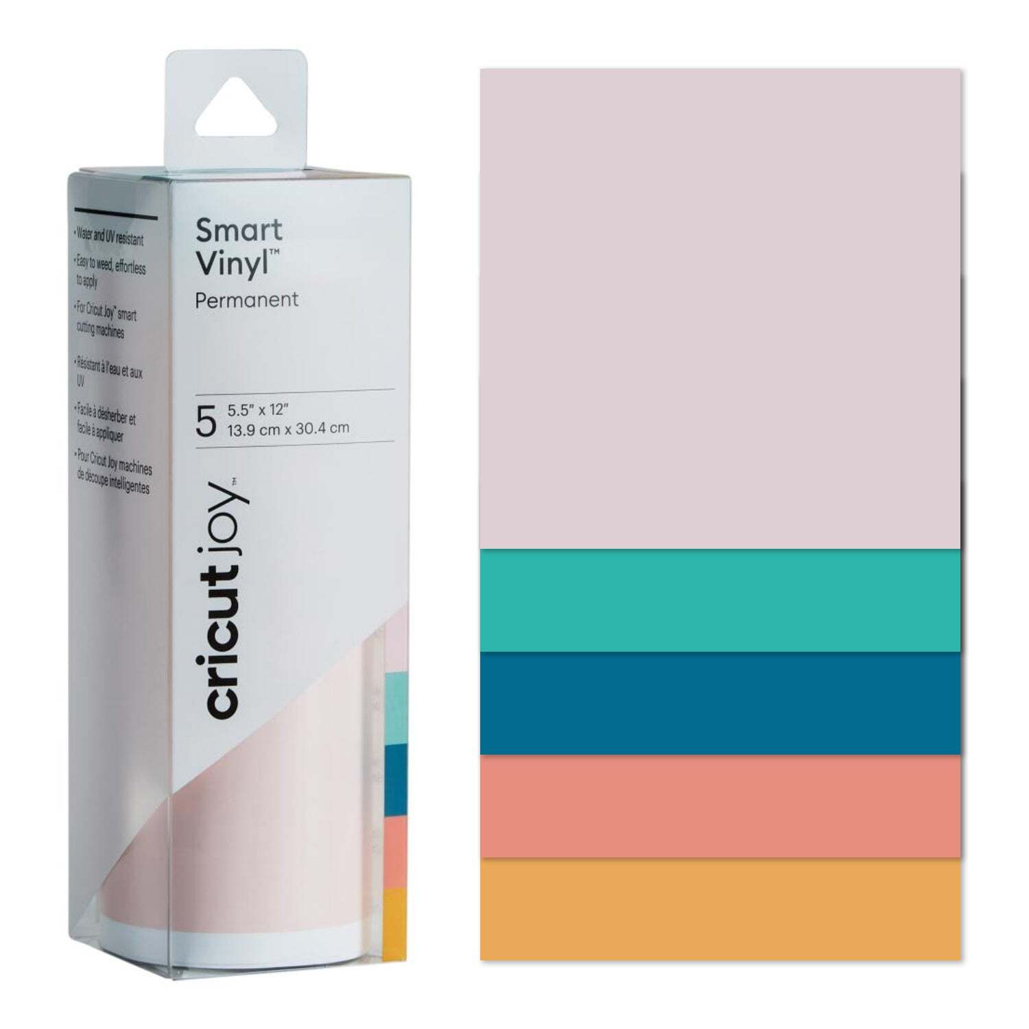 Cricut Joy Smart Vinyl Permanent Sampler 5.5in x 12in 5/pkg - Beachside ...