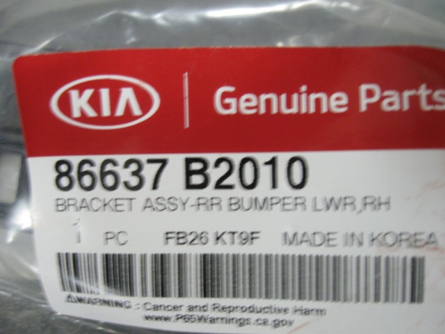 Genuine OEM Kia 86637 B2010 Rear Bumper Bracket for sale online | eBay