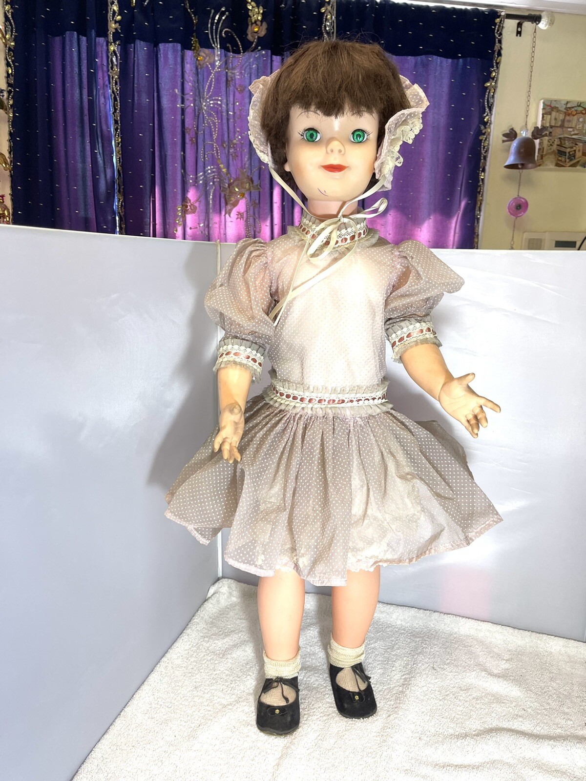 Vintage Uneeda Girl Doll Pollyanna Type 32" Tall | eBay