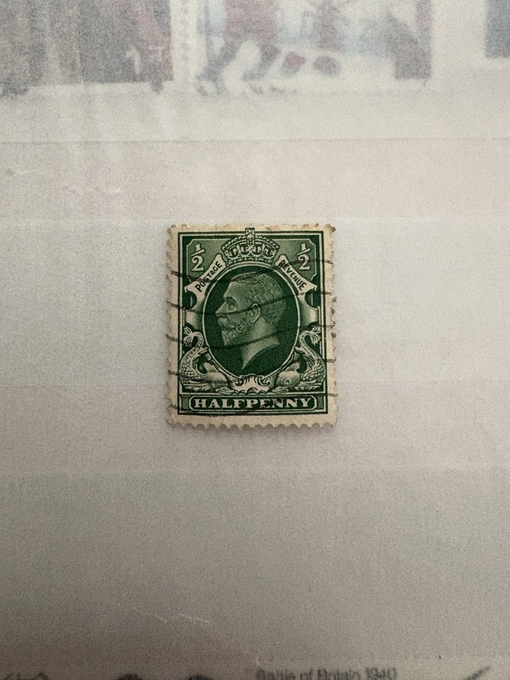 Extremely Rare Stamp Half Penny King George V Stamp 1921 | eBay