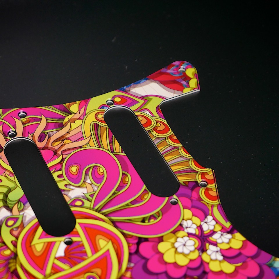 Fender Strat Pickguard • Psychedelic #1 • Custom Pickguard • Graphic | eBay