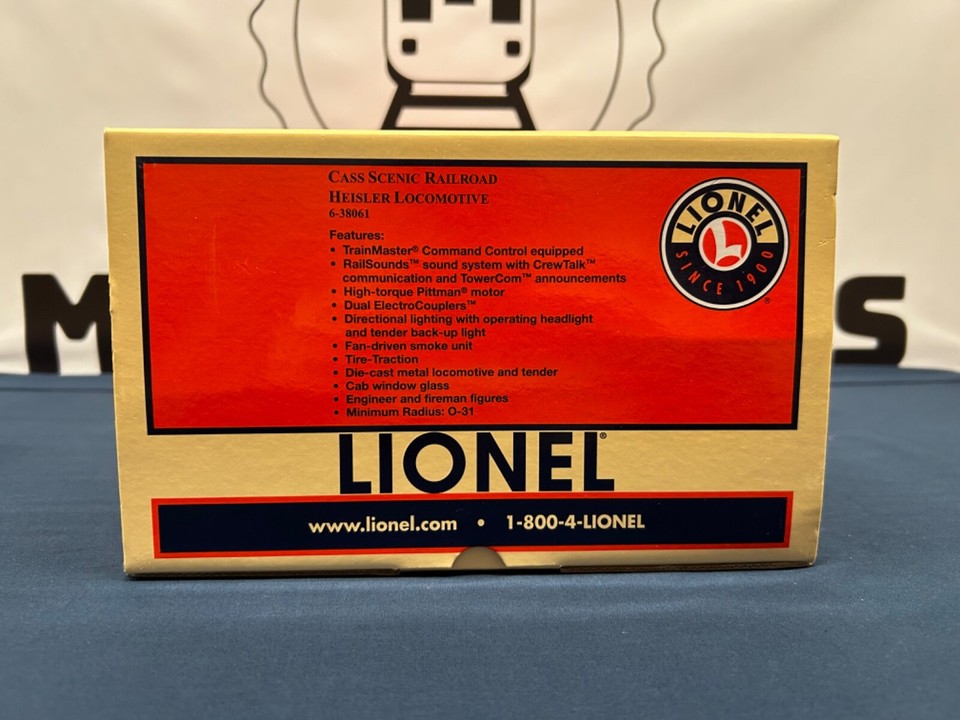 Lionel Cass Scenic Railroad #6 Heisler Steam Engine w/TMCC/Railsounds 6 ...