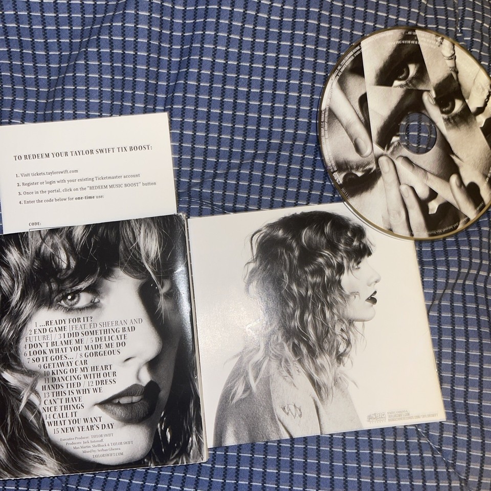 Reputation by Taylor Swift Case + CD + Song Lyrics Booklet ; LN ...