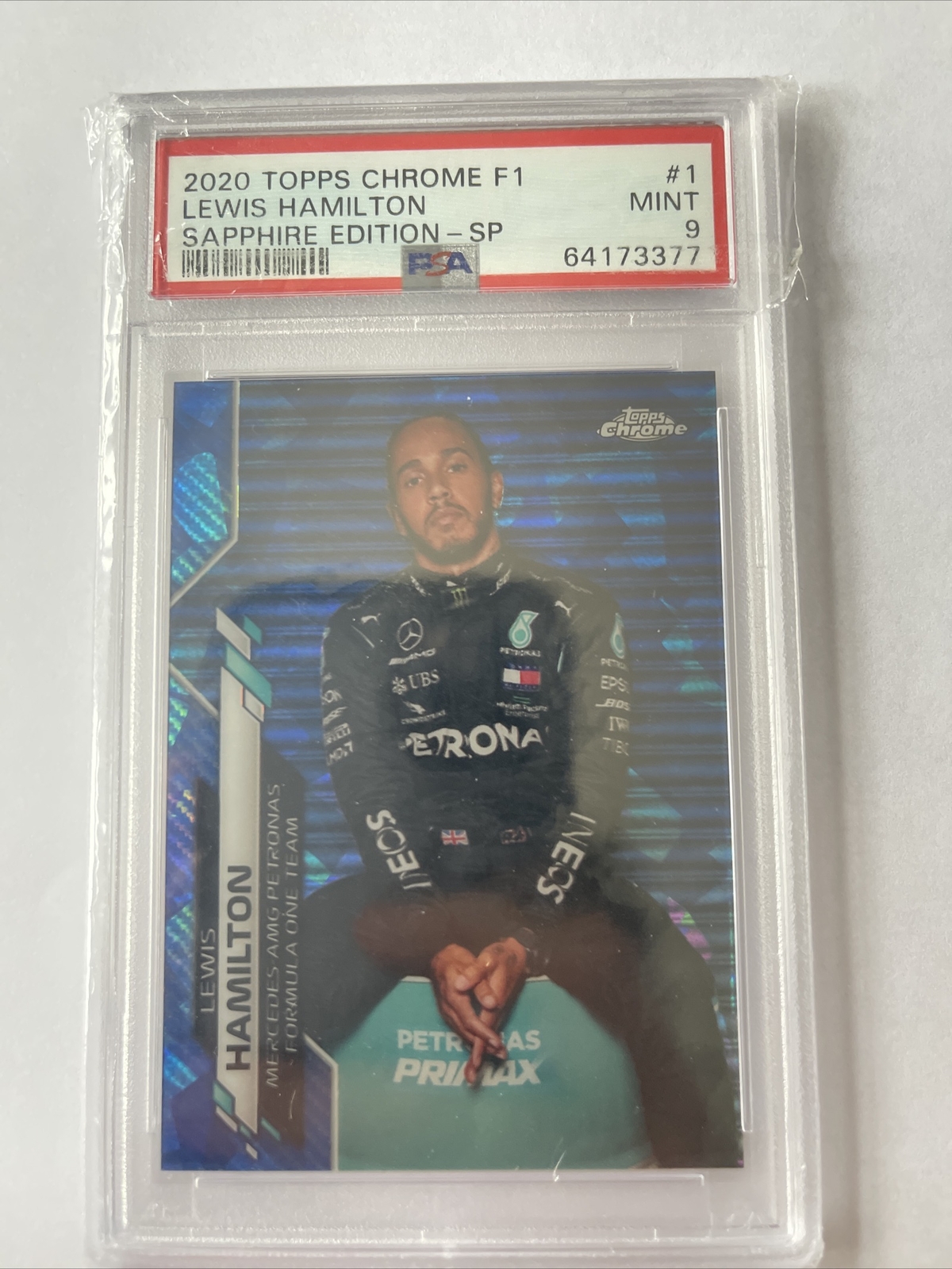 2020 Topps Chrome F1 - Lewis Hamilton #1 Sapphire Portrait Variation SP ...