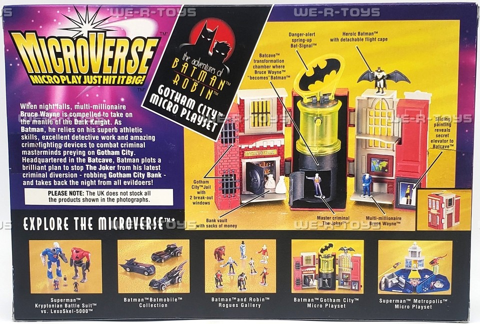 DC Microverse Batman and Robin Gotham City Micro Playset 1996 Hasbro #55024 | eBay