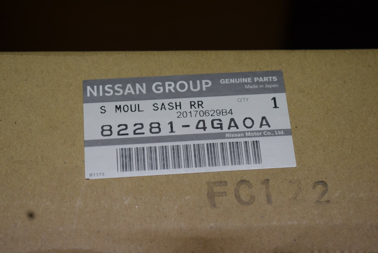 2014 INFINITI Q50 REAR LEFT EXTERIOR WINDOW MOLDING FACTORY OEM | eBay