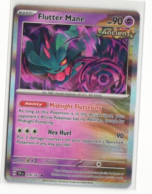 Flutter Mane 078/162 Holo Rare Scarlet & Violet: Temporal Forces ...