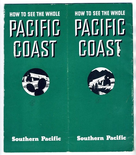 1937 Southern Pacific Railroad Brochure How to See the Whole Pacific ...