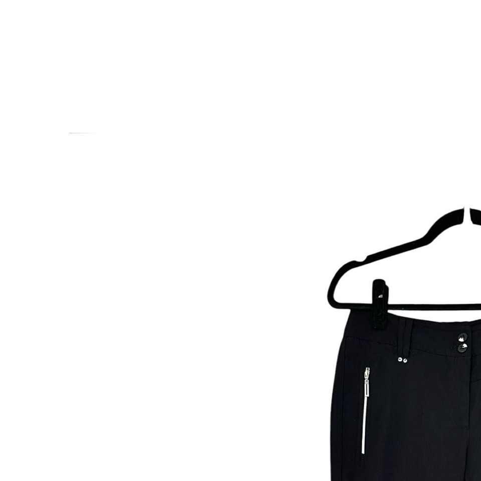Jamie Sadock Golf Pants Women's Size 2 Ebony Zipper Pockets Capri ...